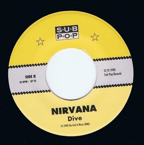NIRVANA Sliver Vinyl Record 7 Inch US Sub Pop 2010